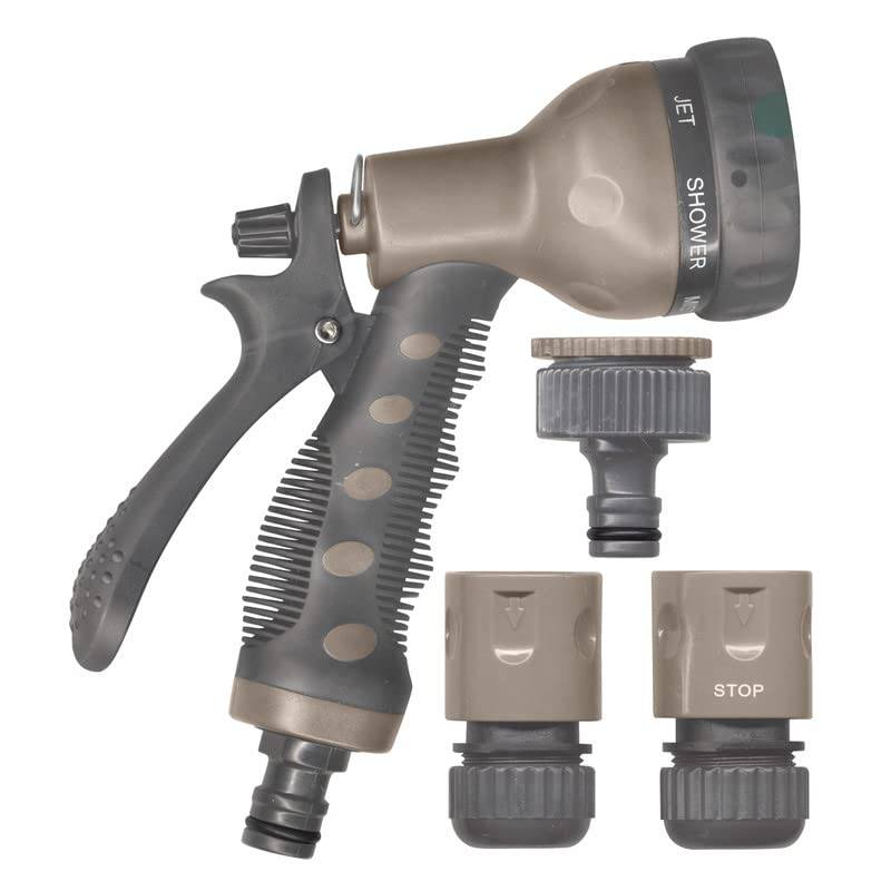 Set de Base avec Pistolet Gainé Jardibric 7 Jets Taupe 15 mm Modèle ...