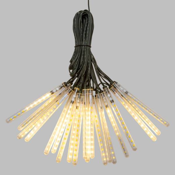 Guirlande lumineuse chute de neige 9,5m 20 mini tubes stalactite blanc ...