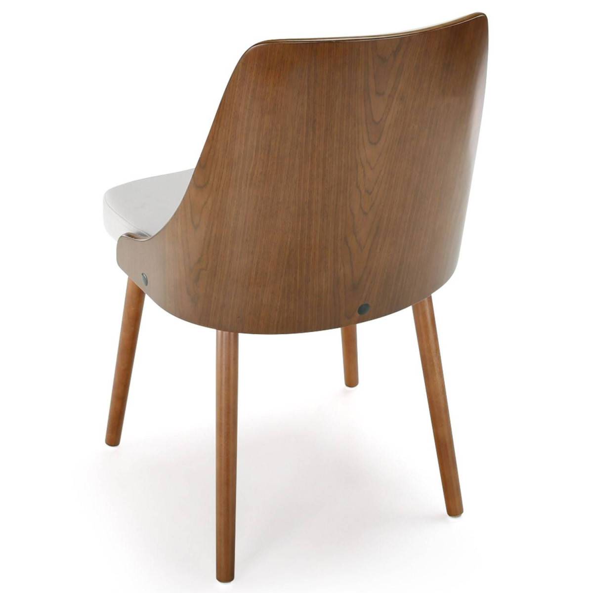 Lot de 6 Chaises Scandinave "Cargo" 79cm Noisette & Blanc - Gamm vert