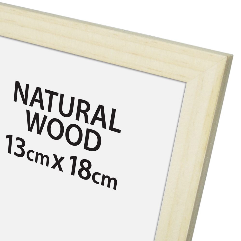 Cadre Brut, l.13 x H.18 cm, bois naturel - Gamm vert