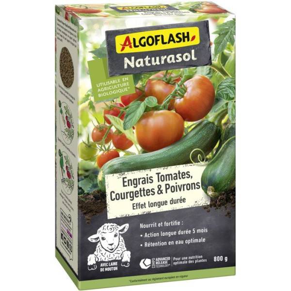 Engrais potager - ALGOFLASH NATURASOL - Tomates, courgettes, poivrons ...