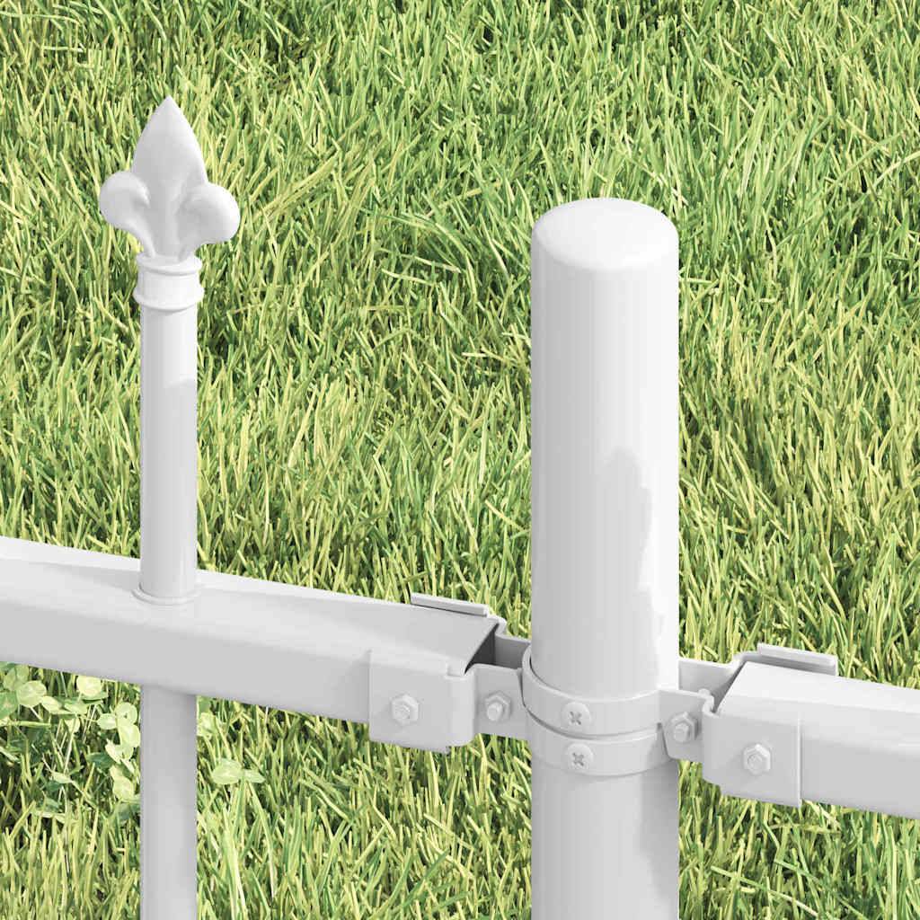 Clôture de jardin acier blanc 240 x 190 cm - PANGIVO - Gamm vert