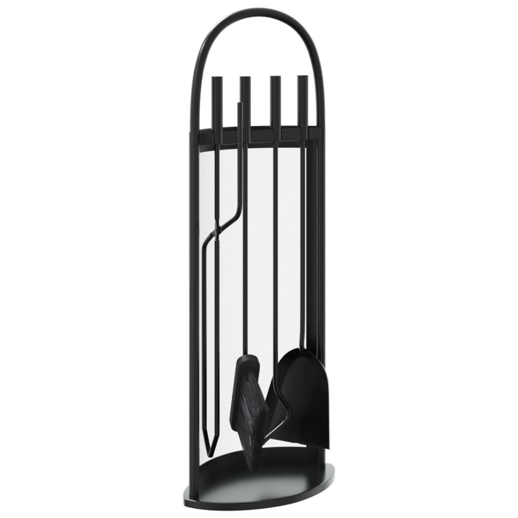 Set Serviteur de Cheminée Acier 5 Pièces pour Foyer Entretien du Feu 66 ...