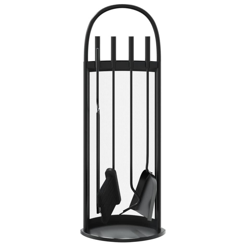 Set Serviteur de Cheminée Acier 5 Pièces pour Foyer Entretien du Feu 66 ...