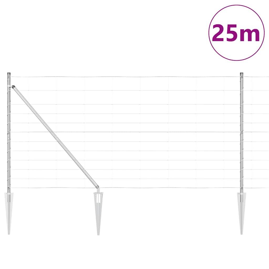 Poteau de clôture en acier galvanisé 25 x 1,2 m, Poids :37.15kg ...