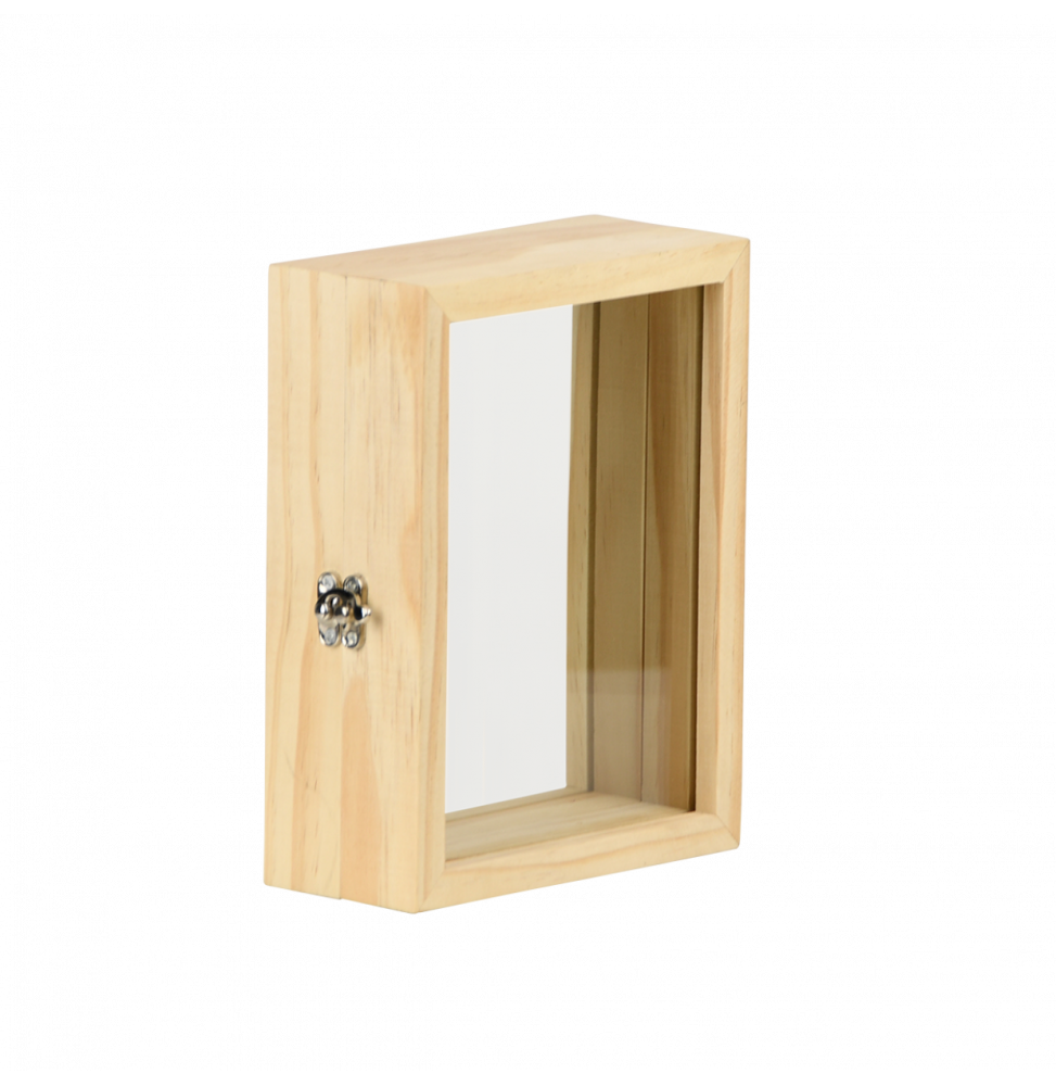 Cadre double face - L 6,7 x l 15,5 x H 19 cm - Bois de pin - Gamm vert
