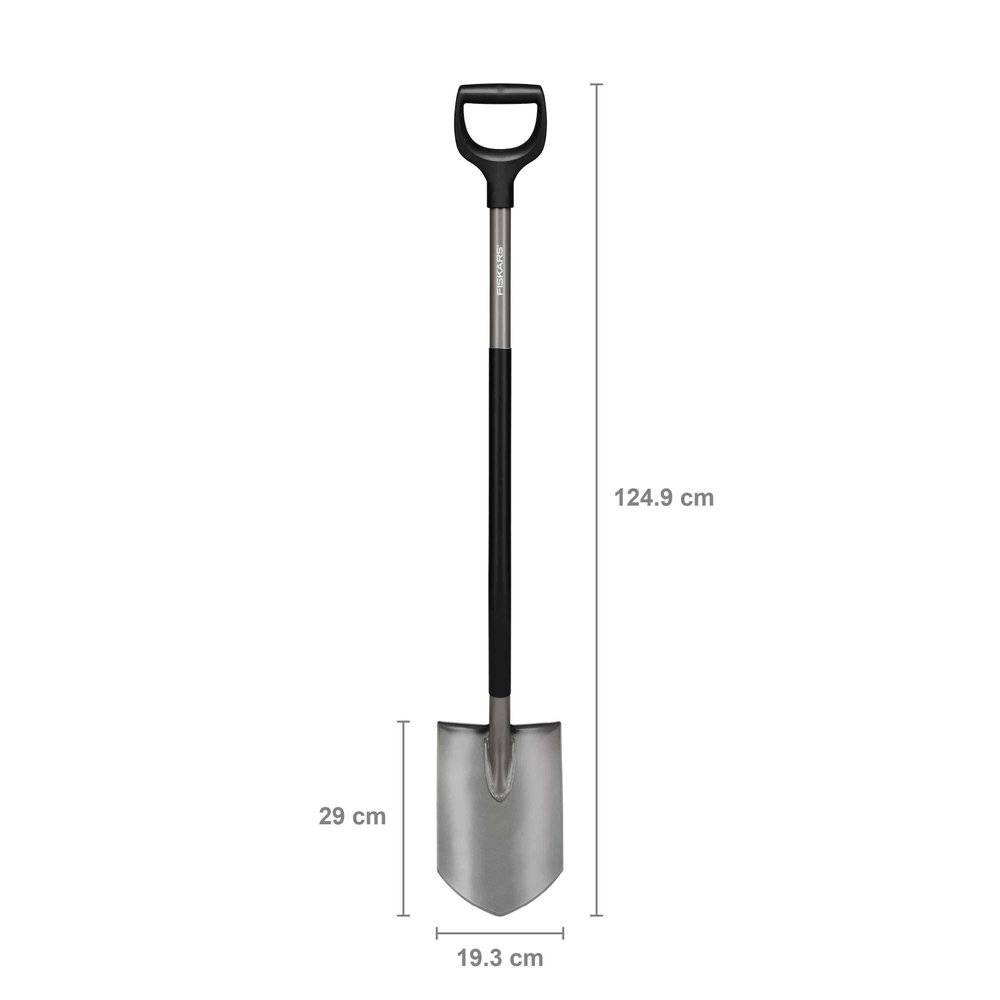 Bêche à bord pointu Ergonomic (grise) - Gamm vert