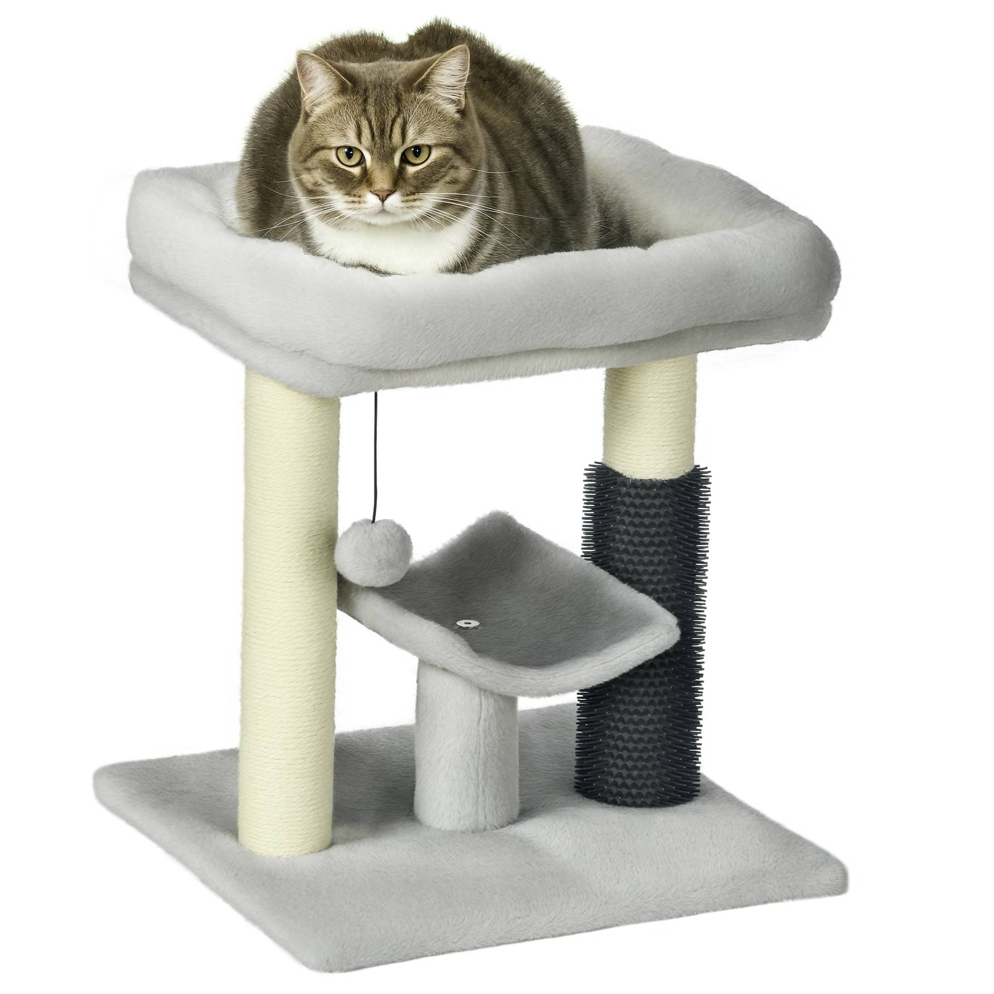 Arbre à chat avec couchage, perchoir, griffoir en sisal et système ...