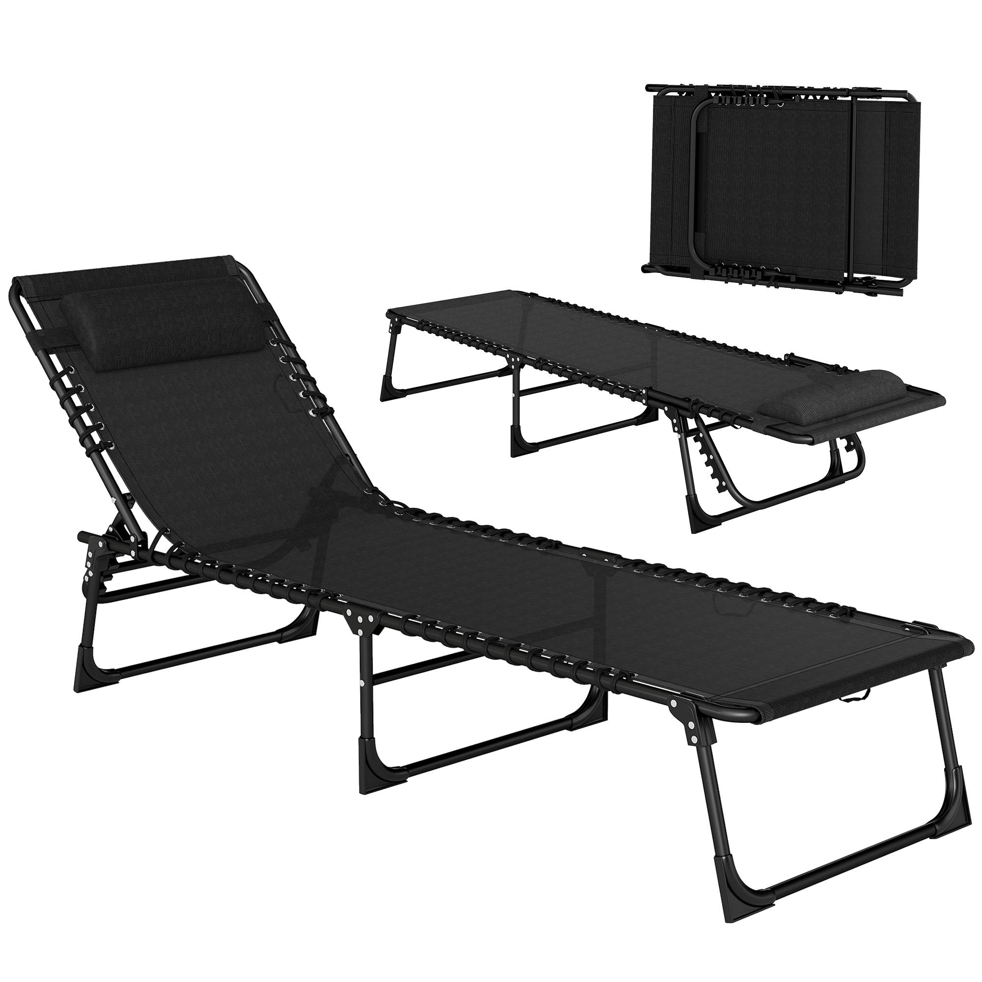 Bain de Soleil transat Pliable Dossier inclinable Multi-Positions 189 x ...