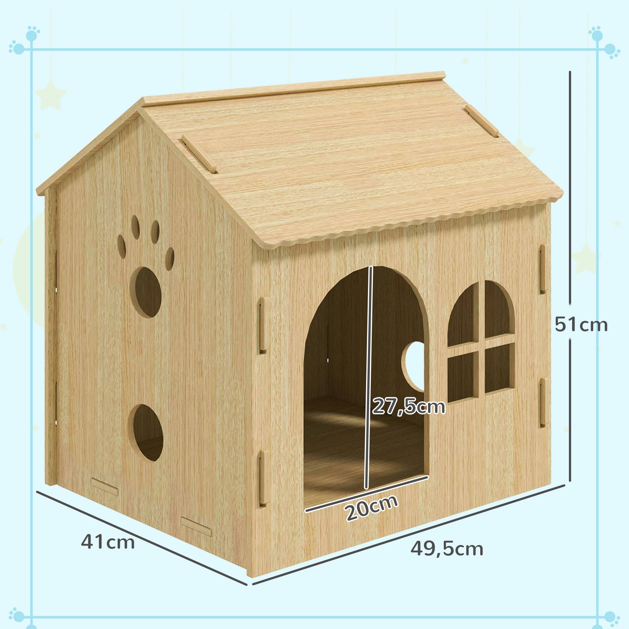 Niche d'intérieur avec fenêtre, motif griffes creuses, pour chien et ...
