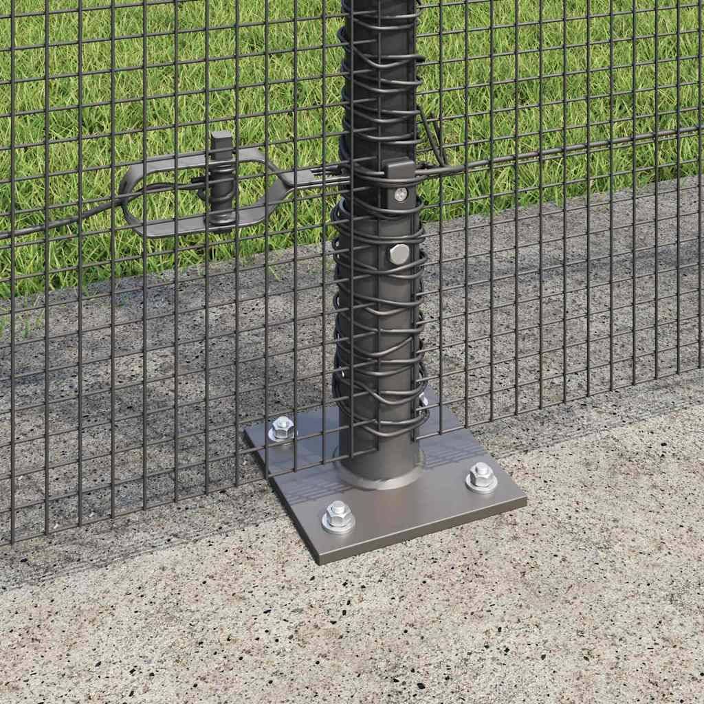 Poteau clôture acier gris 100 x 0,6 cm, Poids :18.32kg - PANGIVO - Gamm ...