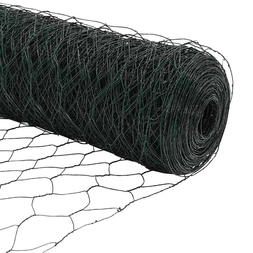 Poteau de clôture acier PVC vert 5000 x 3.2 x 40 cm, Poids :26.34kg ...
