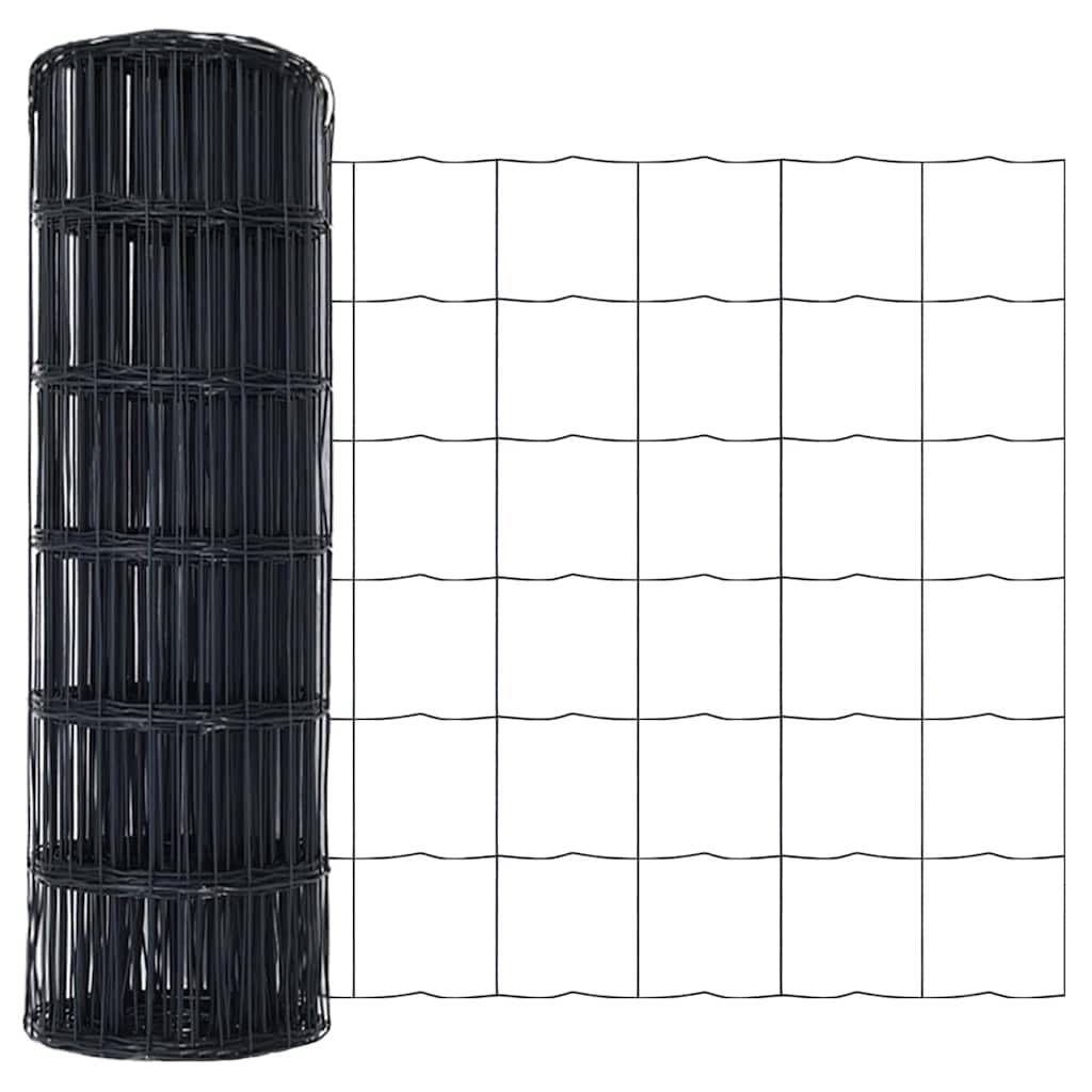 Clôture Euro Fer revêtu de PVC Gris 0,4 x 50 m, Poids :8.47kg - PANGIVO ...