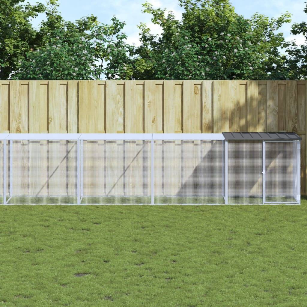 Poulailler acier anthracite 803 x 98 x 90 cm - Prolenta premium p3280.1 ...
