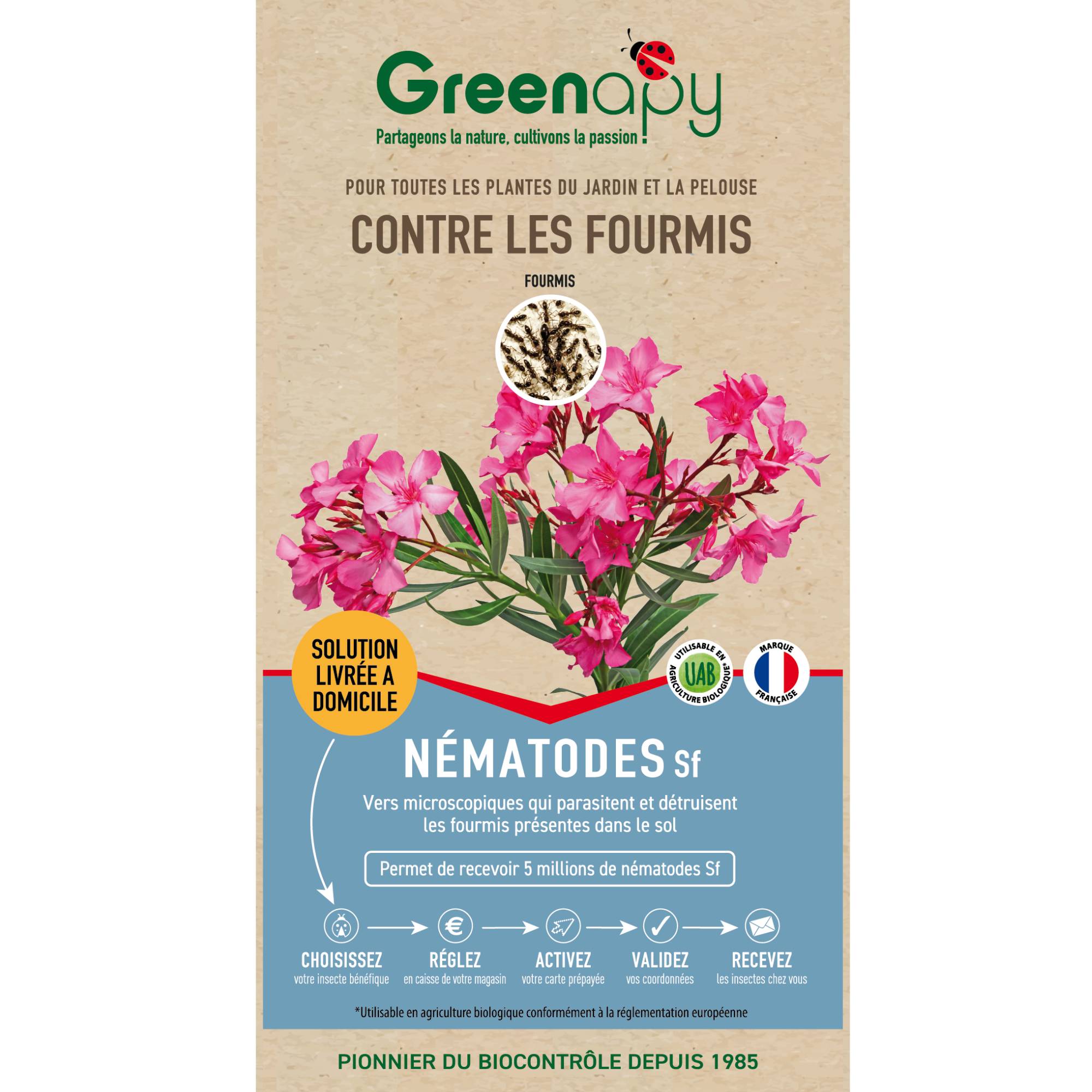 Prépayé nématodes anti-fourmis Sf 5 millions - Biotop - Gamm vert