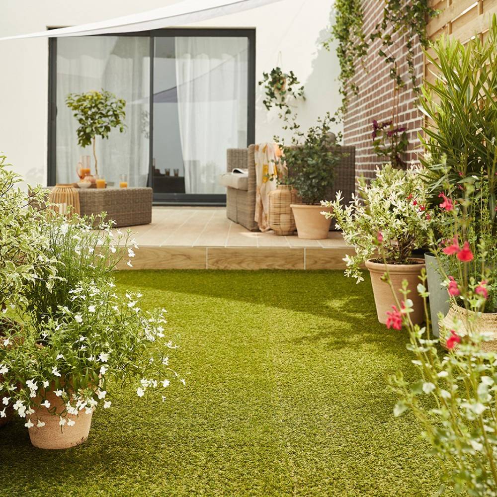 Gazon synthétique 1 x 4 m - ép. 45 mm - ECLOZ - Gamm vert